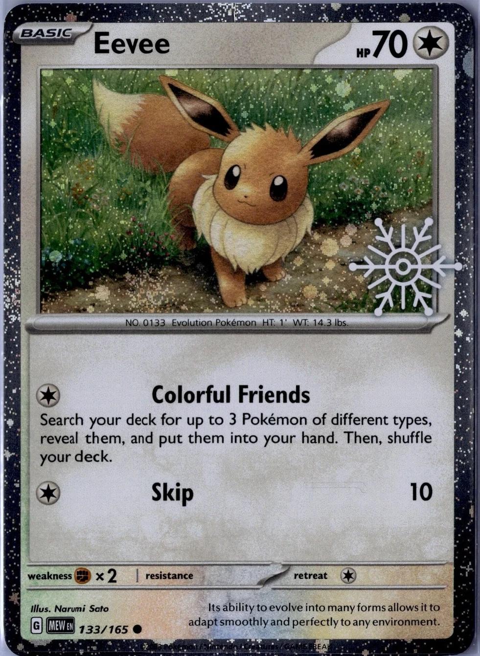 Eevee 133/165 Julekalender 2025 Stamped – Pokémon TCG – Family-Evolution